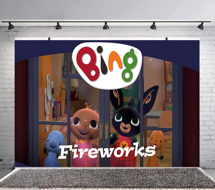 Bunny Bing Backdrop Banner Party Supplies Poster Movie Theme Background ...