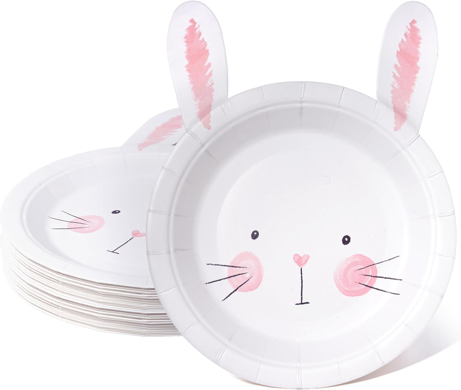 Bunny Birthday Decoration Paper Plate for Easter Rabbit Party ...