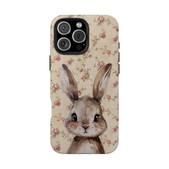 Bunny Bloom Retro Cottagecore Floral Phone Case Gift for Her iPhone 17 ...