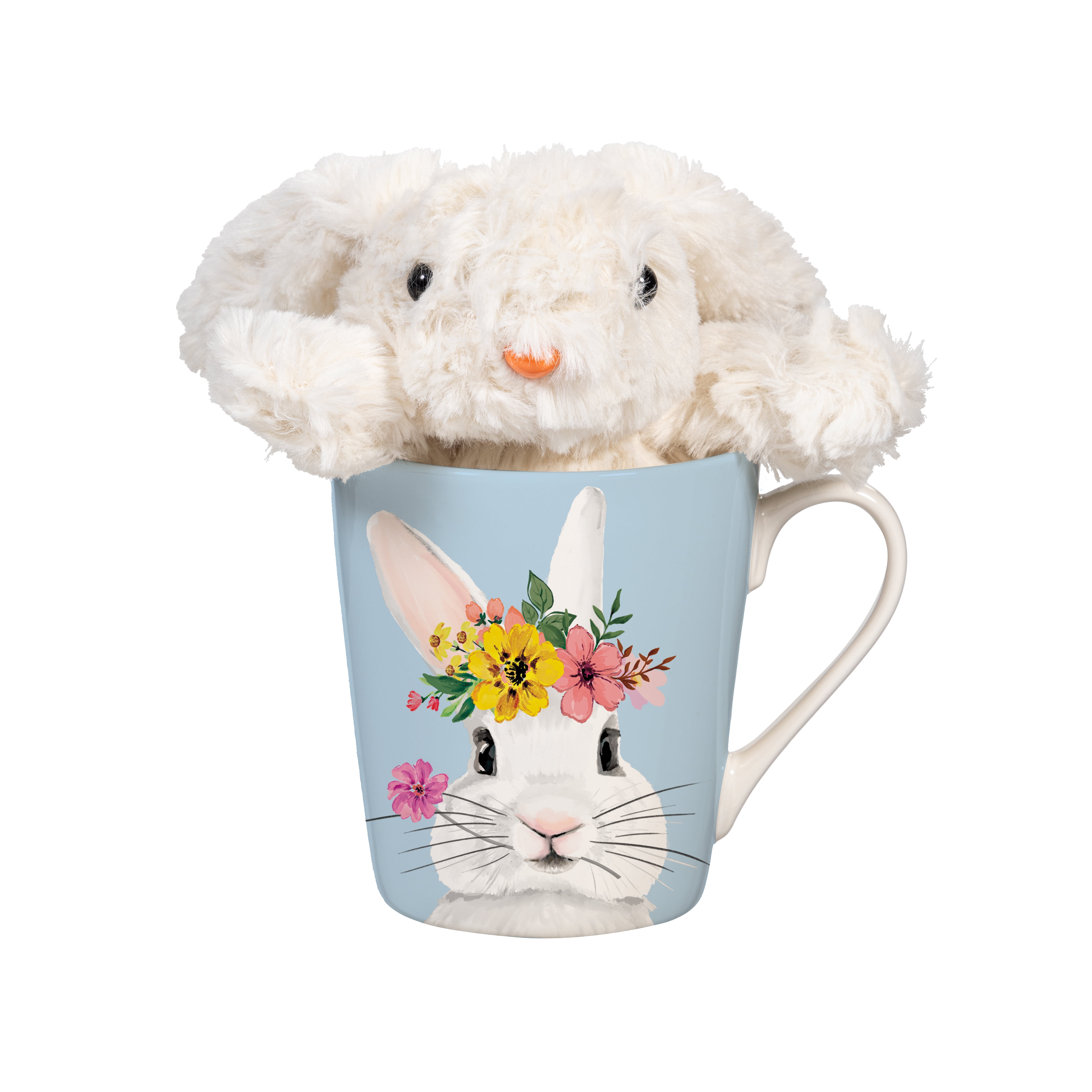 Bunny Blooms Drinkware Gift Set Ceramic Flare Cup and Plush, Hello ...