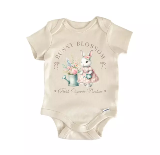 Bunny Blossom Easter Bunny Rabbit Spring Baby Boy Girl Clothes Bodysuit ...