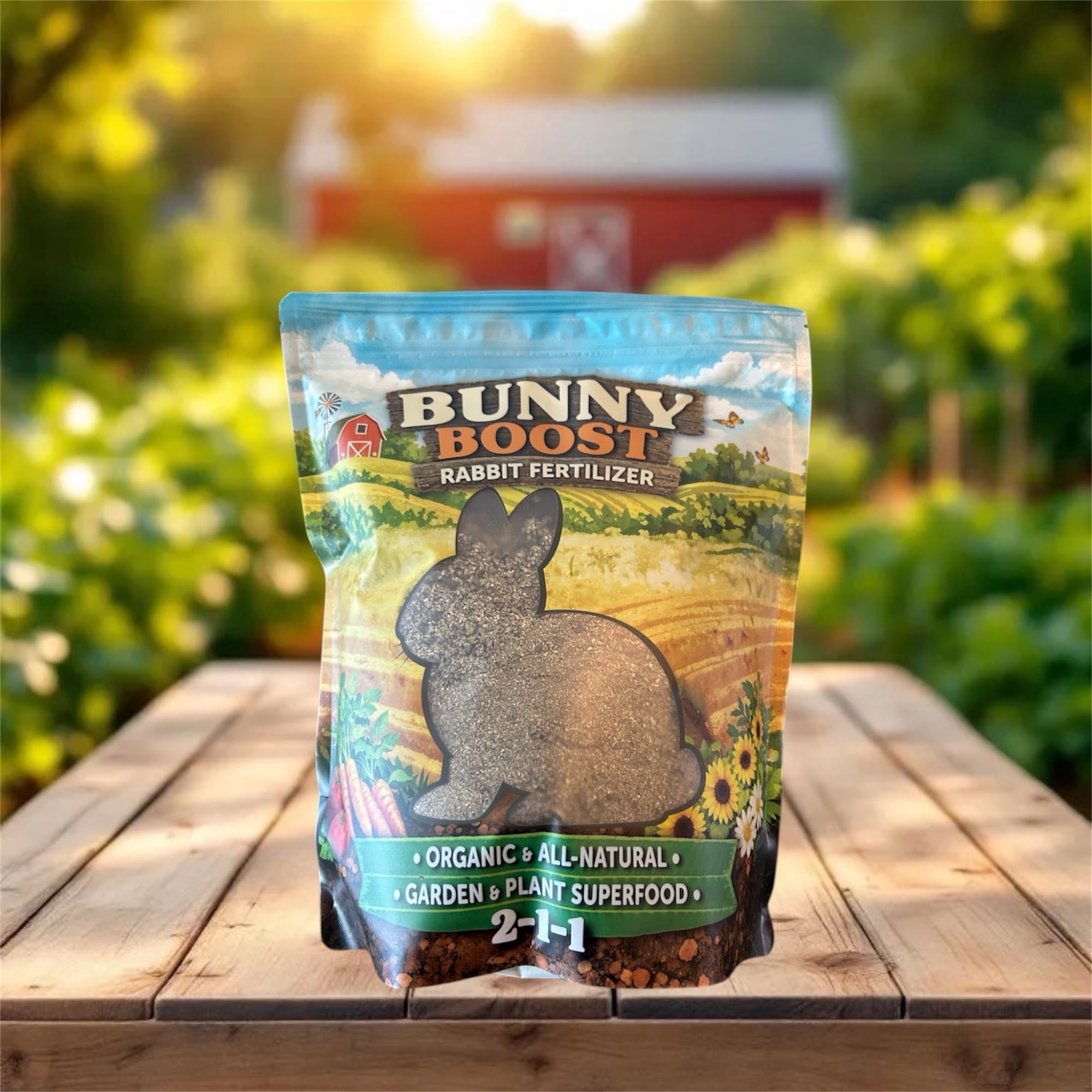 Bunny Boost 100% Organic Rabbit Manure Fertilizer- 2 lbs. Resealable ...