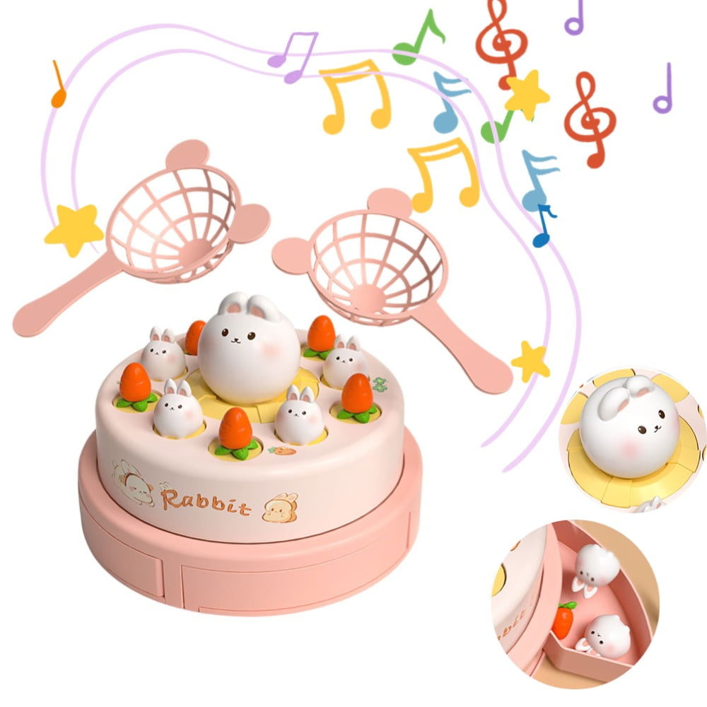 Bunny Bounce & Catch Game Toys for Kids 4-8 - Interactive Pop Up Board ...