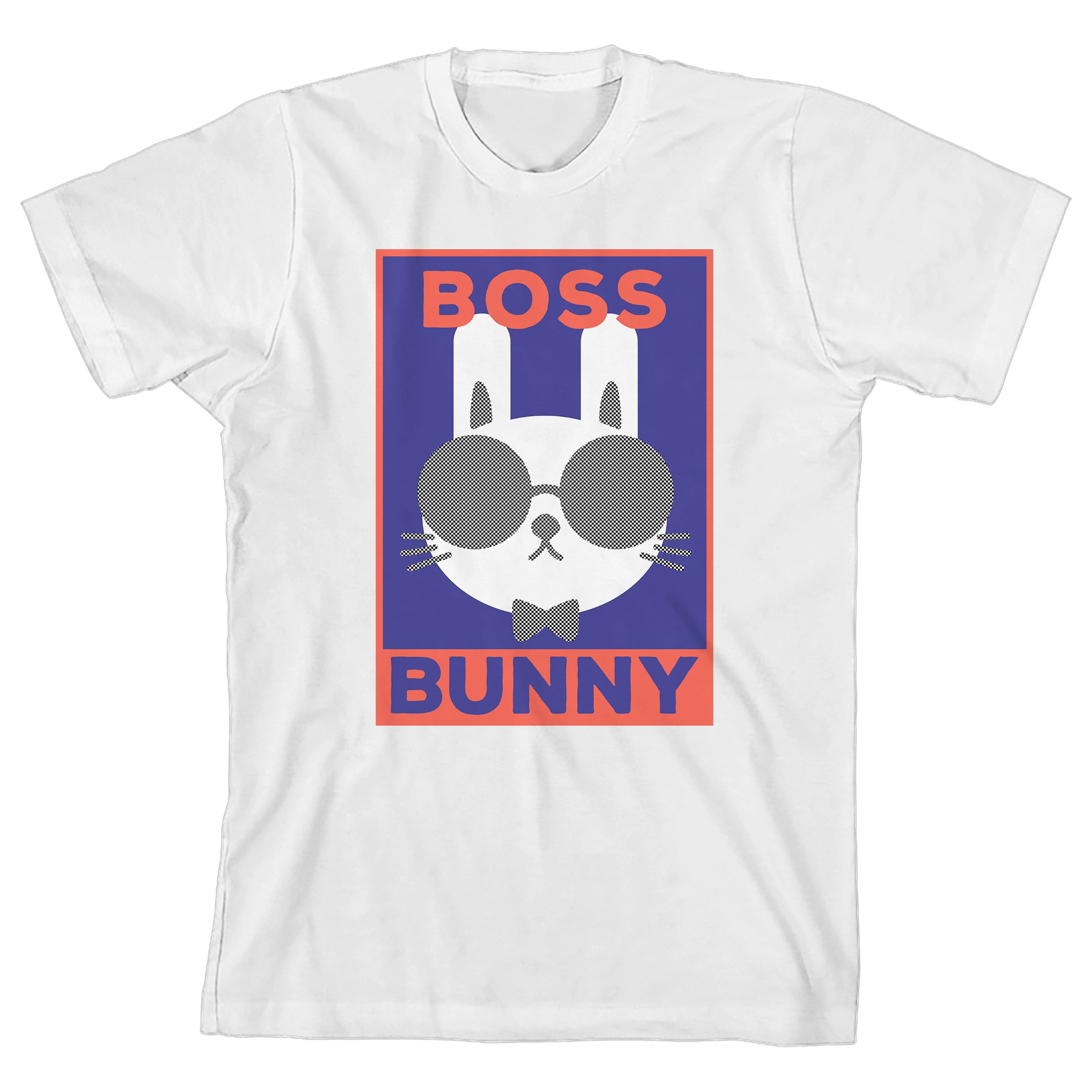 Bunny Bros Boss Bunny Crew Neck Short Sleeve Boys' White T-shirt-3T ...