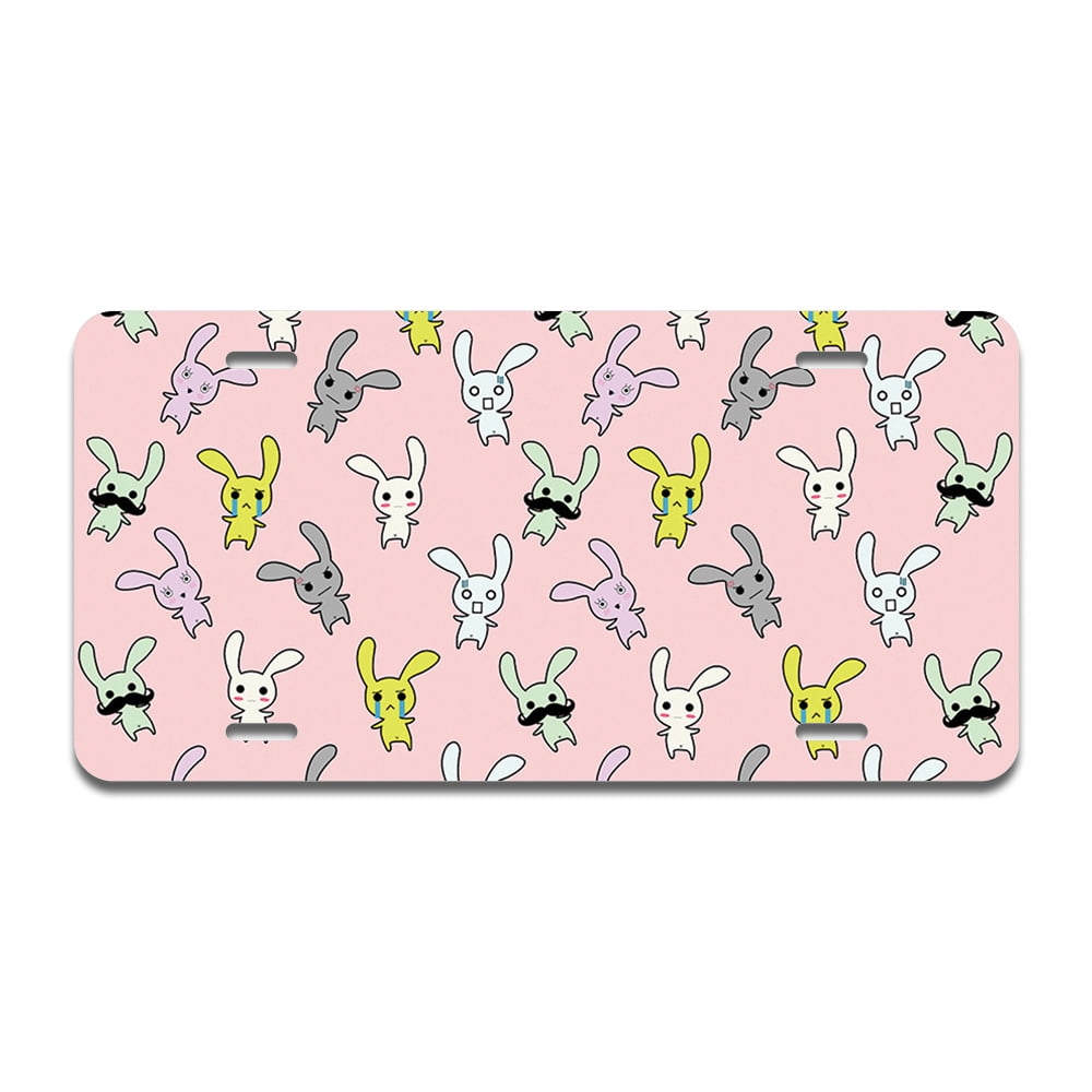 Bunny Bunches Aluminum License Plate| License Plate 12" X 6" Fits Any ...