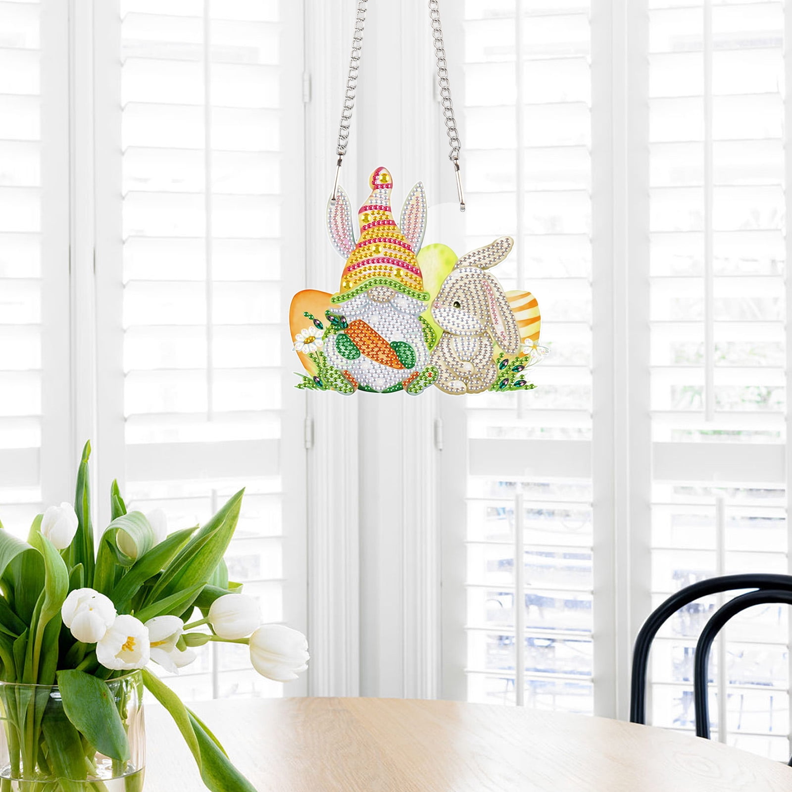 Bunny Carrot Diamond Art Painting Kit Pendant - Walmart.com