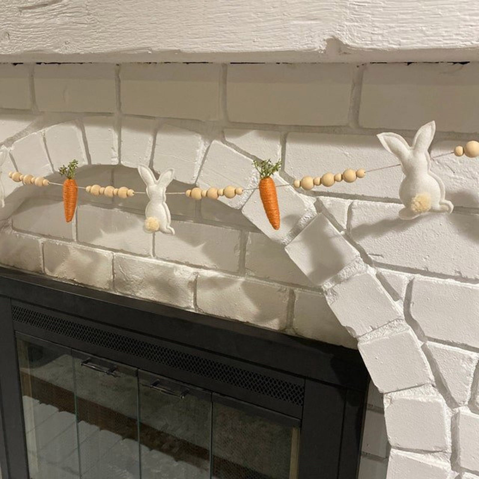 Bunny Carrot Garland, 2025 Handmade Easter Bunny Decorations, Easter ...