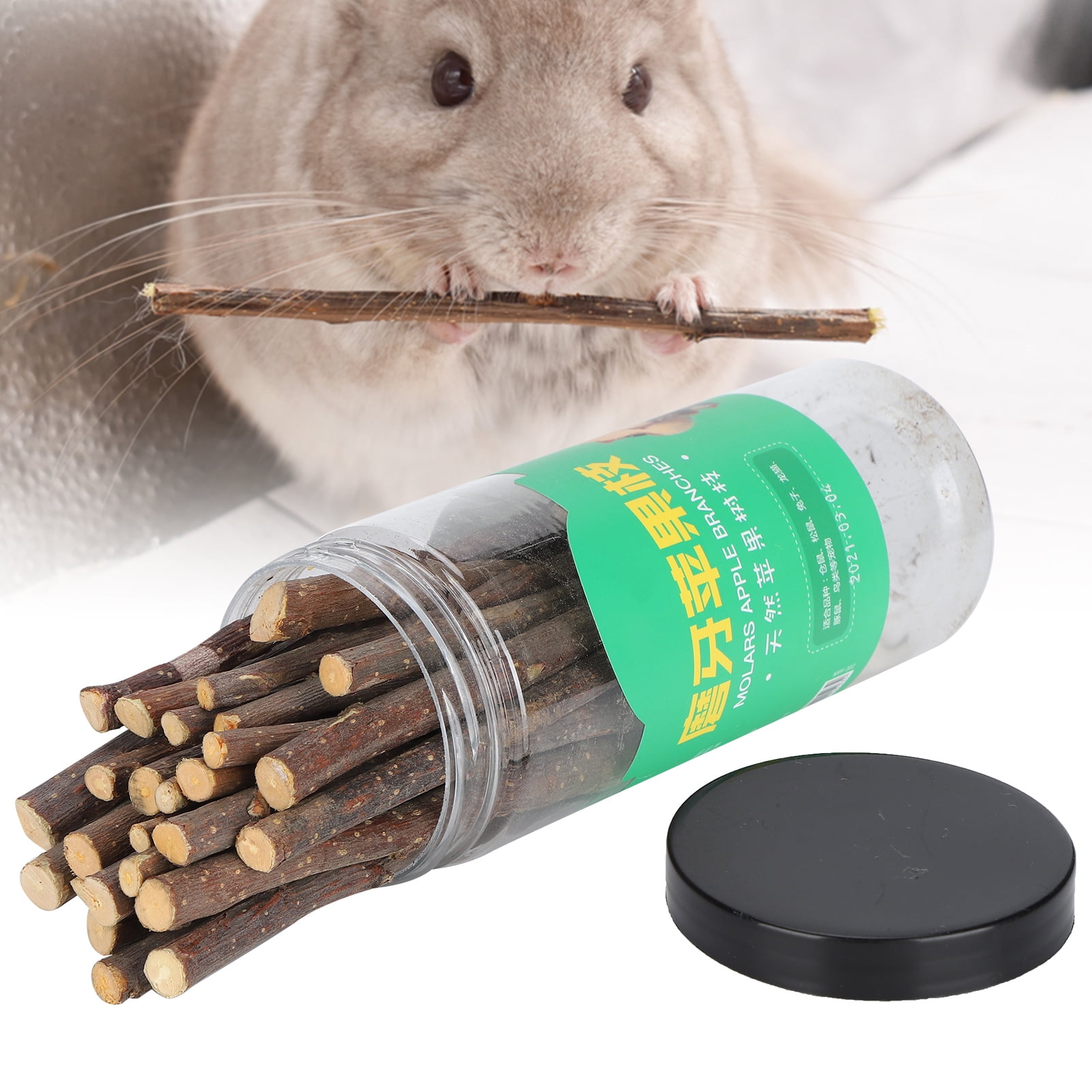 Bunny Chew Toys, Apple Sticks Bunny Hamster Chew Toys, Natural Molar ...