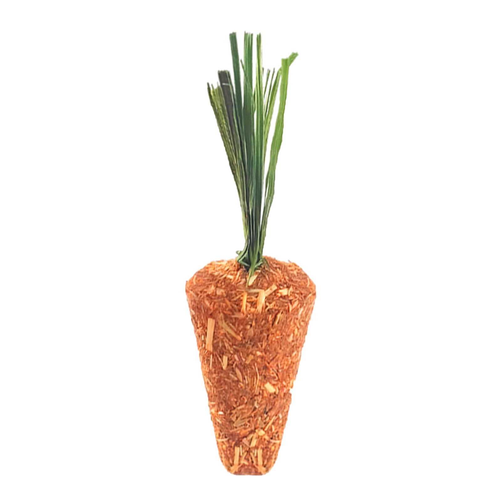 Bunny Chew Toys Rabbit for Hay Treat Cute Carrot Shaped Dried Grass ...