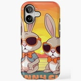 Bunny Chic Stylish Rabbit Design Art iPhone Case 17 through 11 Pro Max ...