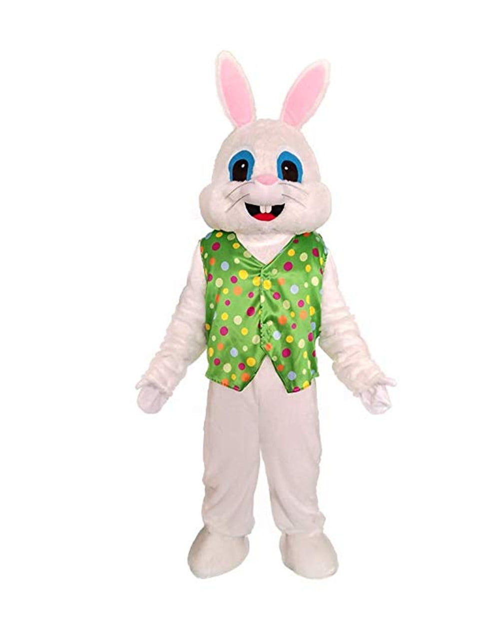 Bunny Costume Easter day Egg hunting Mascot Fancy Dress - Walmart.com