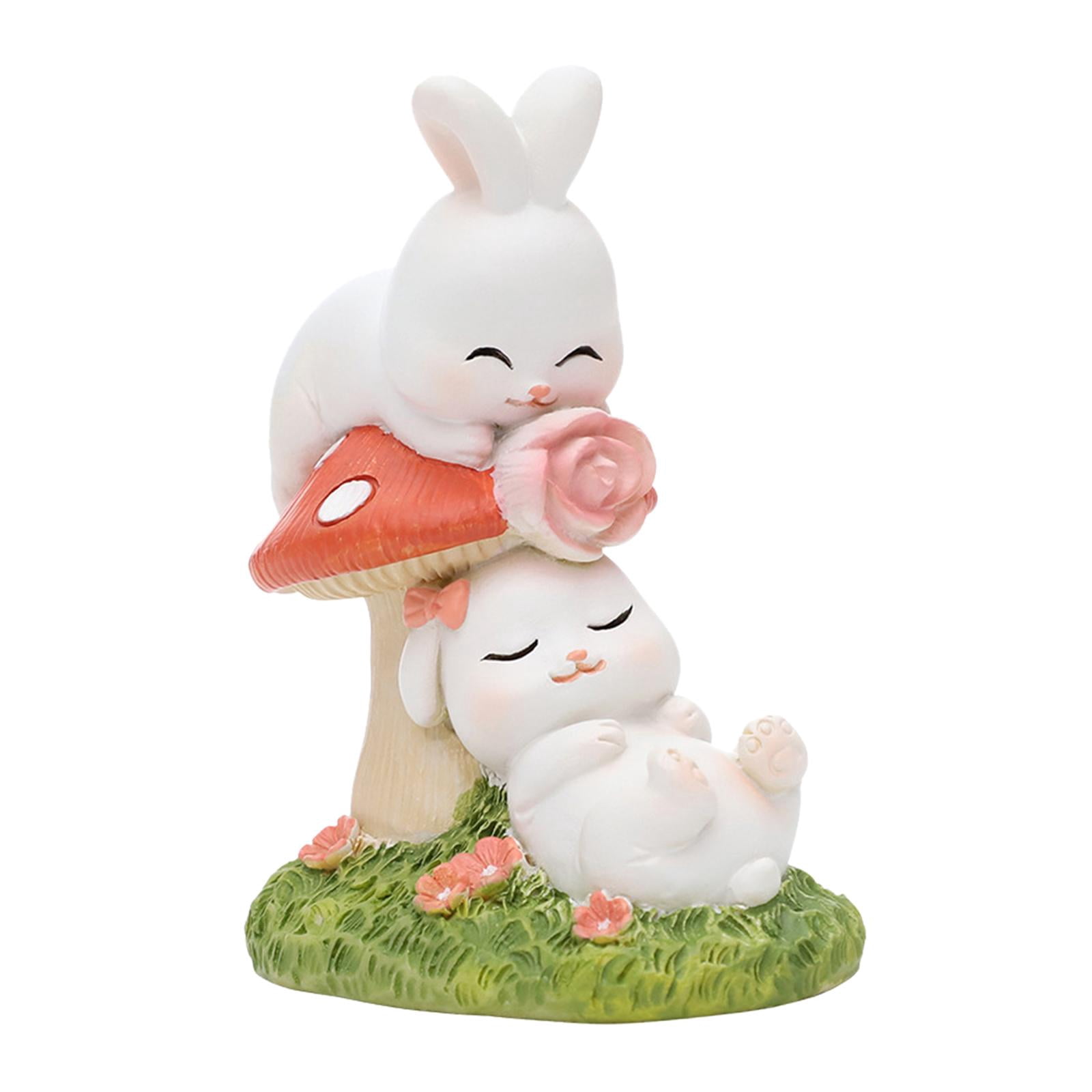 Bunny Couples Rabbit Ornaments Animal Sculpture Creative Rabbit ...
