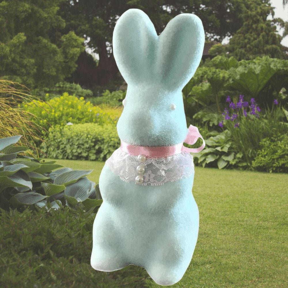 Bunny Decor Flocked Decor Spring Tables Decoration Centerpieces Indoor ...