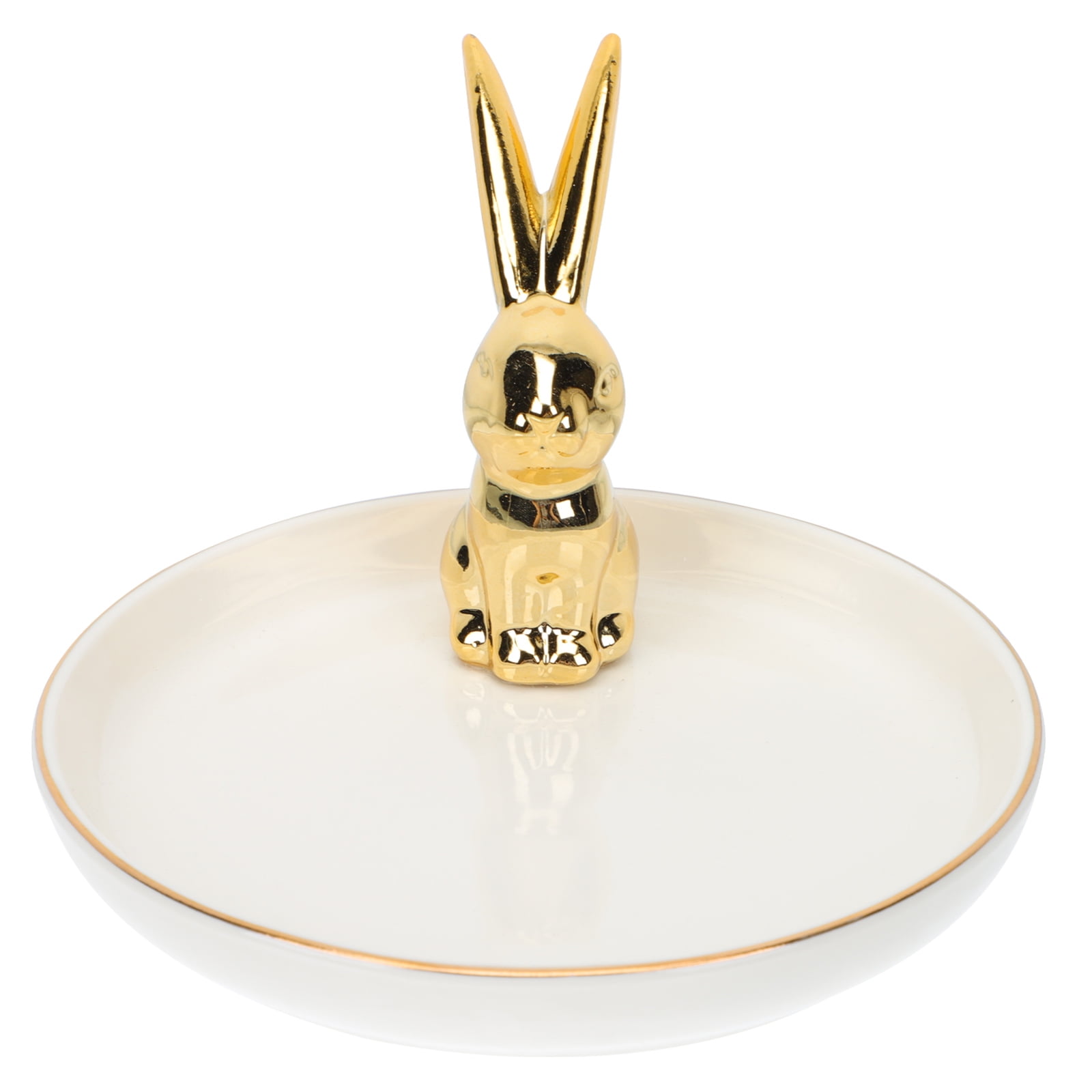 Bunny Dish Tray Rabbit Ceramic Plate Dressing Table Home Decor ...