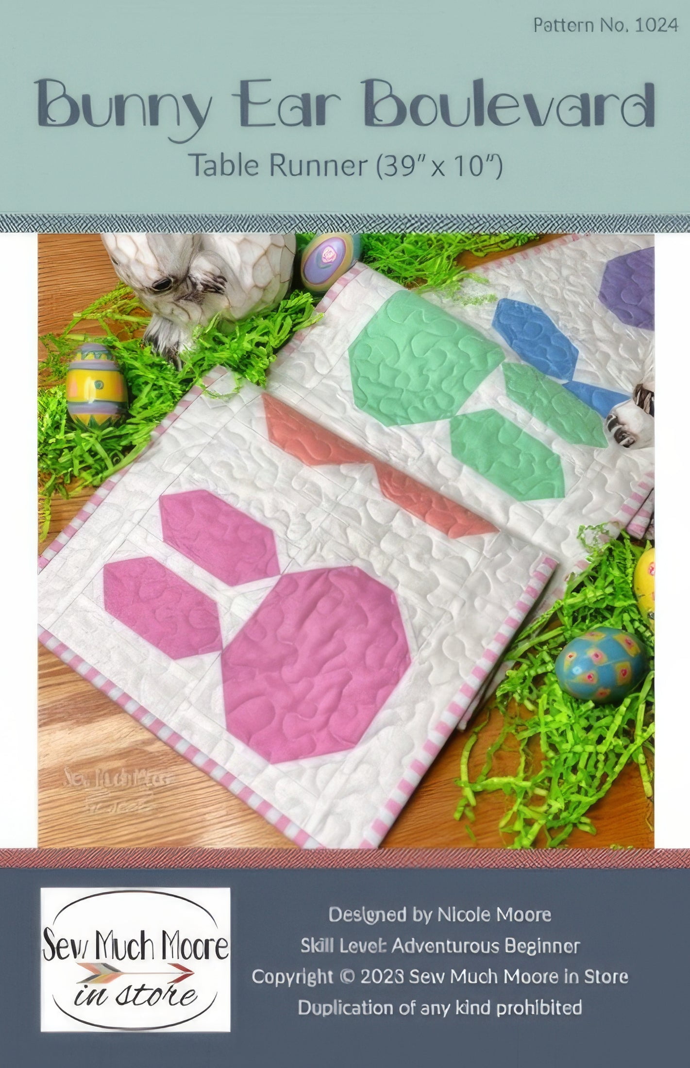 Bunny Ear Boulevard Table Runner Pattern by Nicole Moore - Walmart.com
