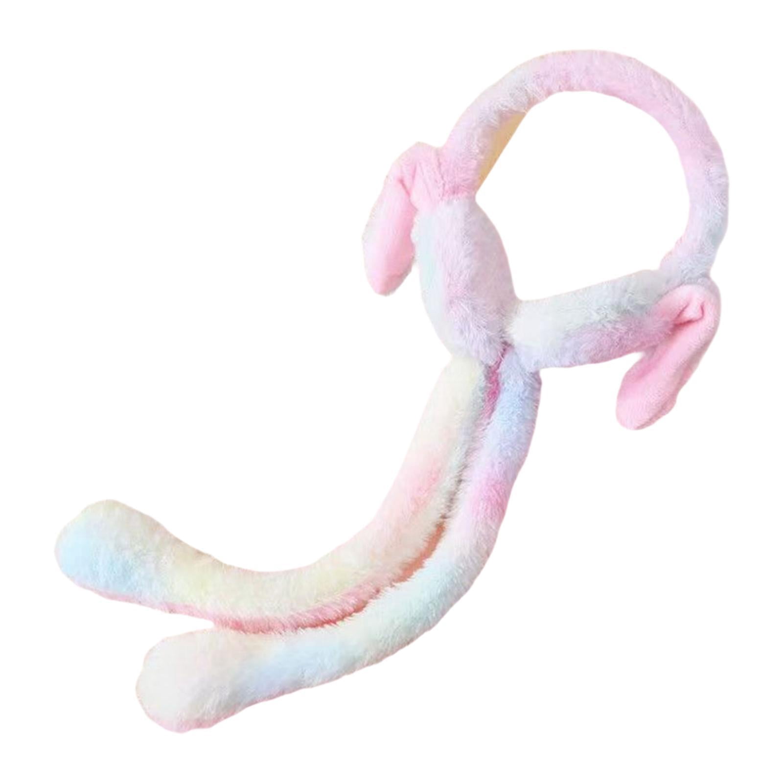 Bunny Ear Earmuffs Ear Warmers Stretchable Soft Plush Material for ...