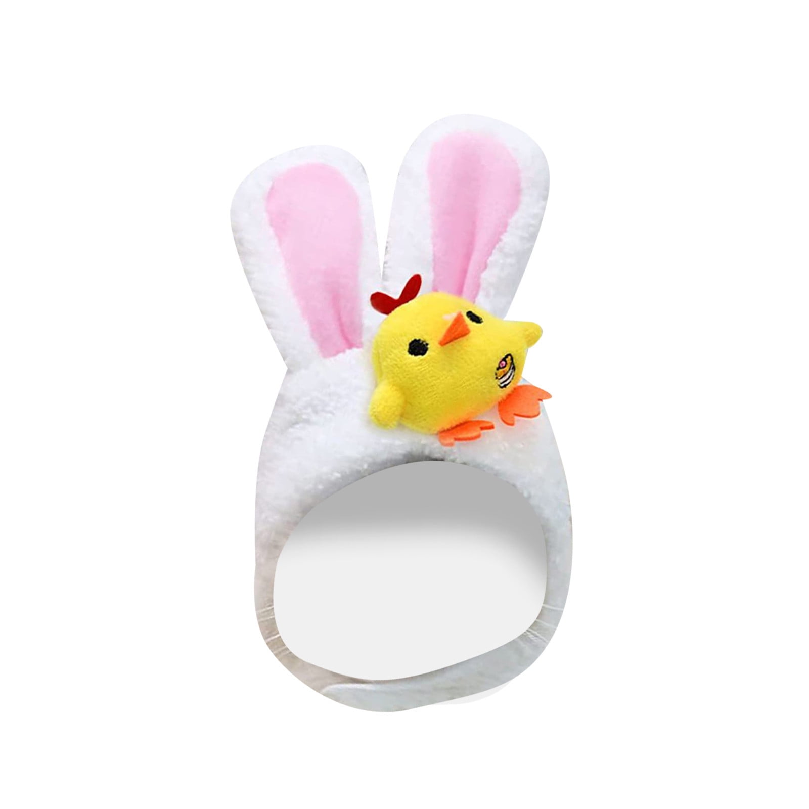 Bunny Ear Hat for Cats & Small Dogs - Adorable Plush Easter Headband ...