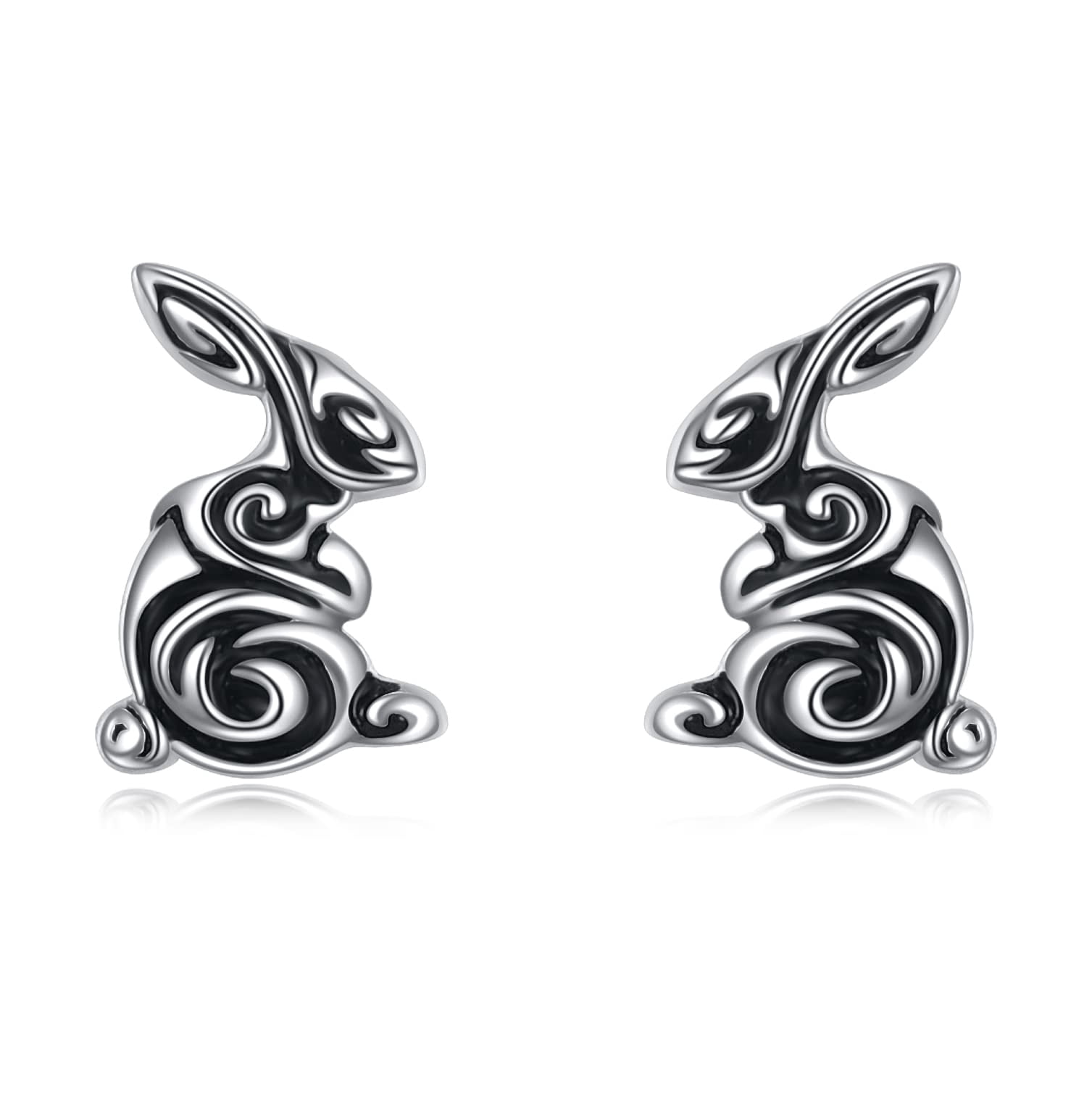 Bunny Earrings Celtic Earrings for Women Irish Jewelry 925 Sterling ...