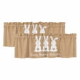 Bunny Easter Curtain Valances for Windows, Kitchen Valance Window ...
