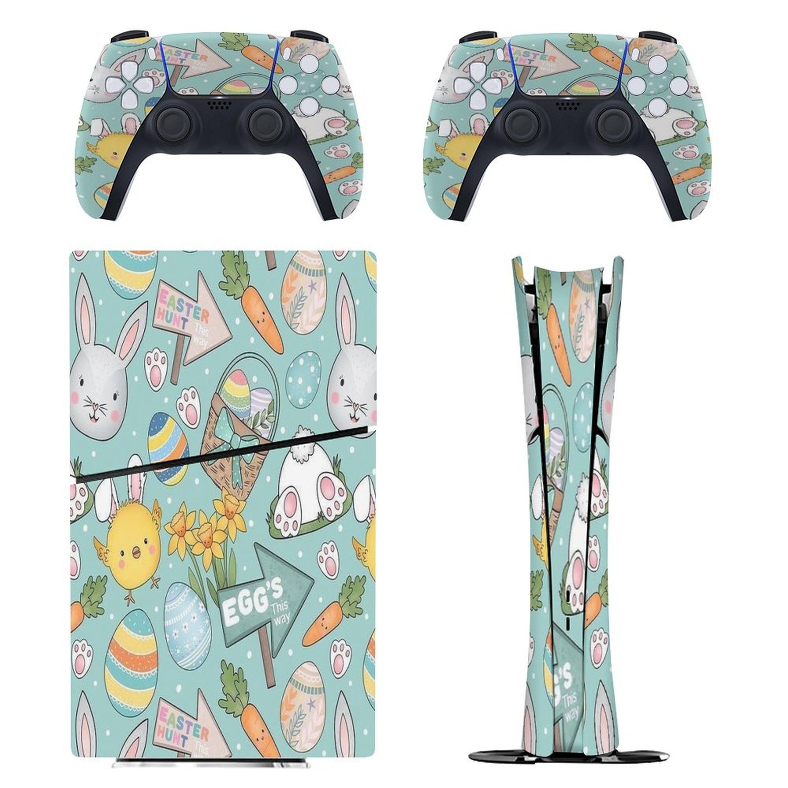 Bunny Easter Egg Rabbit Chick PS5/PS5 Slim Digital Disc Skin Sticker ...