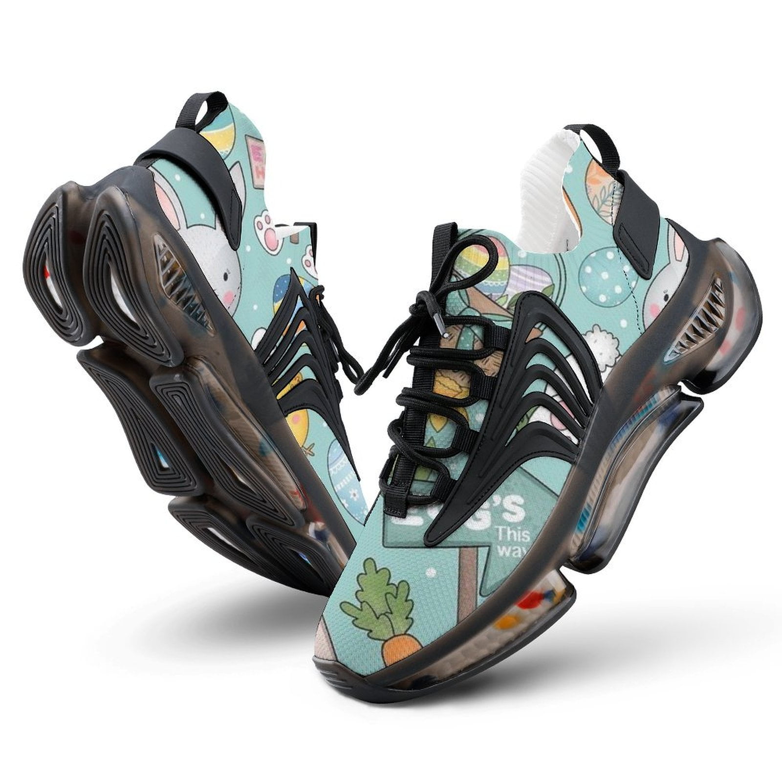 Bunny Easter Egg Rabbit Chick Walking Shoes for Men Woman Lightweight ...