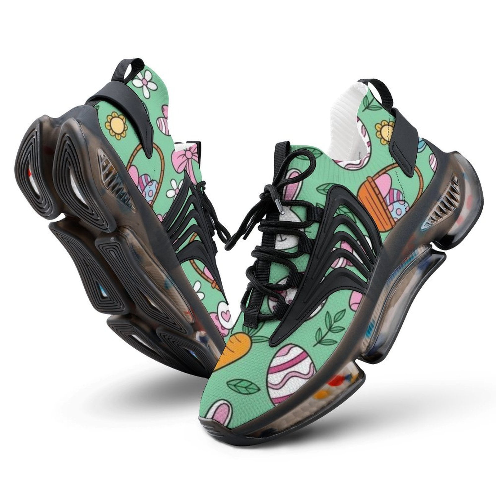Bunny Easter Egg Rabbit Walking Shoes for Men Woman Lightweight Tennis ...