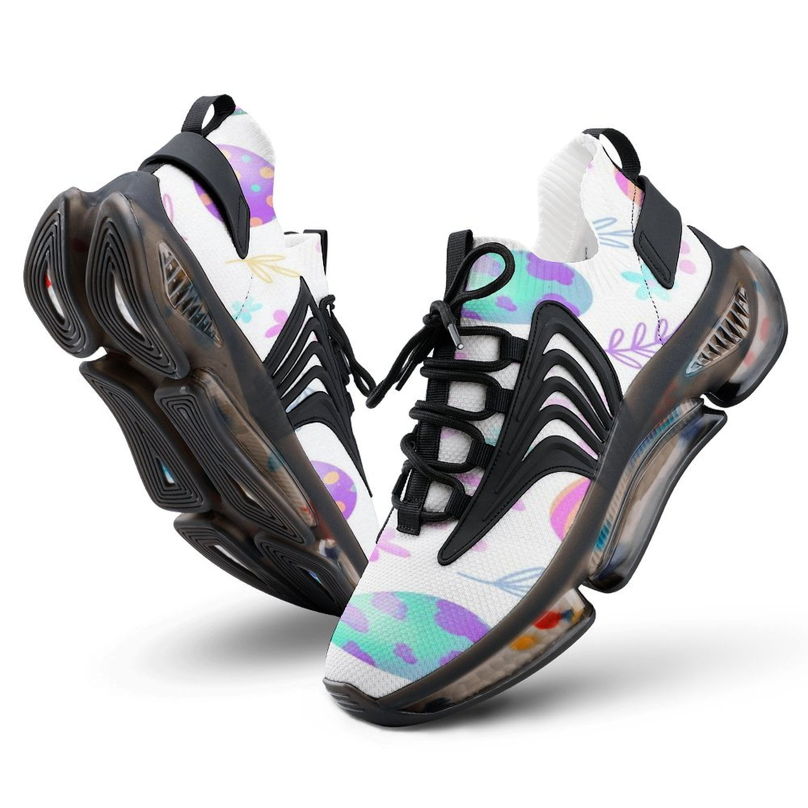 Bunny Easter Egg Rabbit Walking Shoes for Men Woman Lightweight Tennis ...