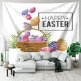 Bunny Easter Egg Wall Decor Big Tapestry Spring Easter Theme Tapestry ...