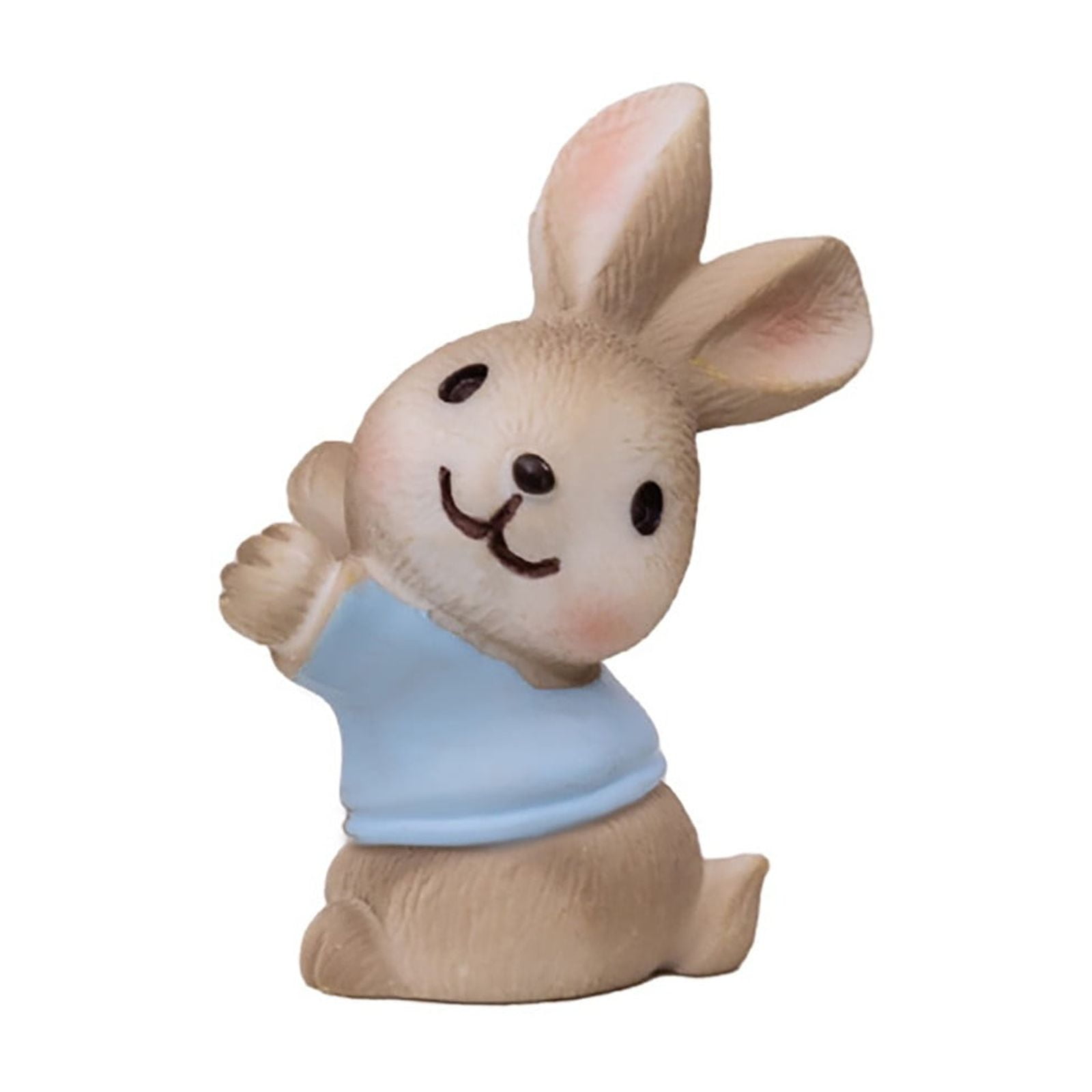 Bunny Easter Eggs Cake Topper，Miniature CuteRabbit Animal Figures Fairy ...