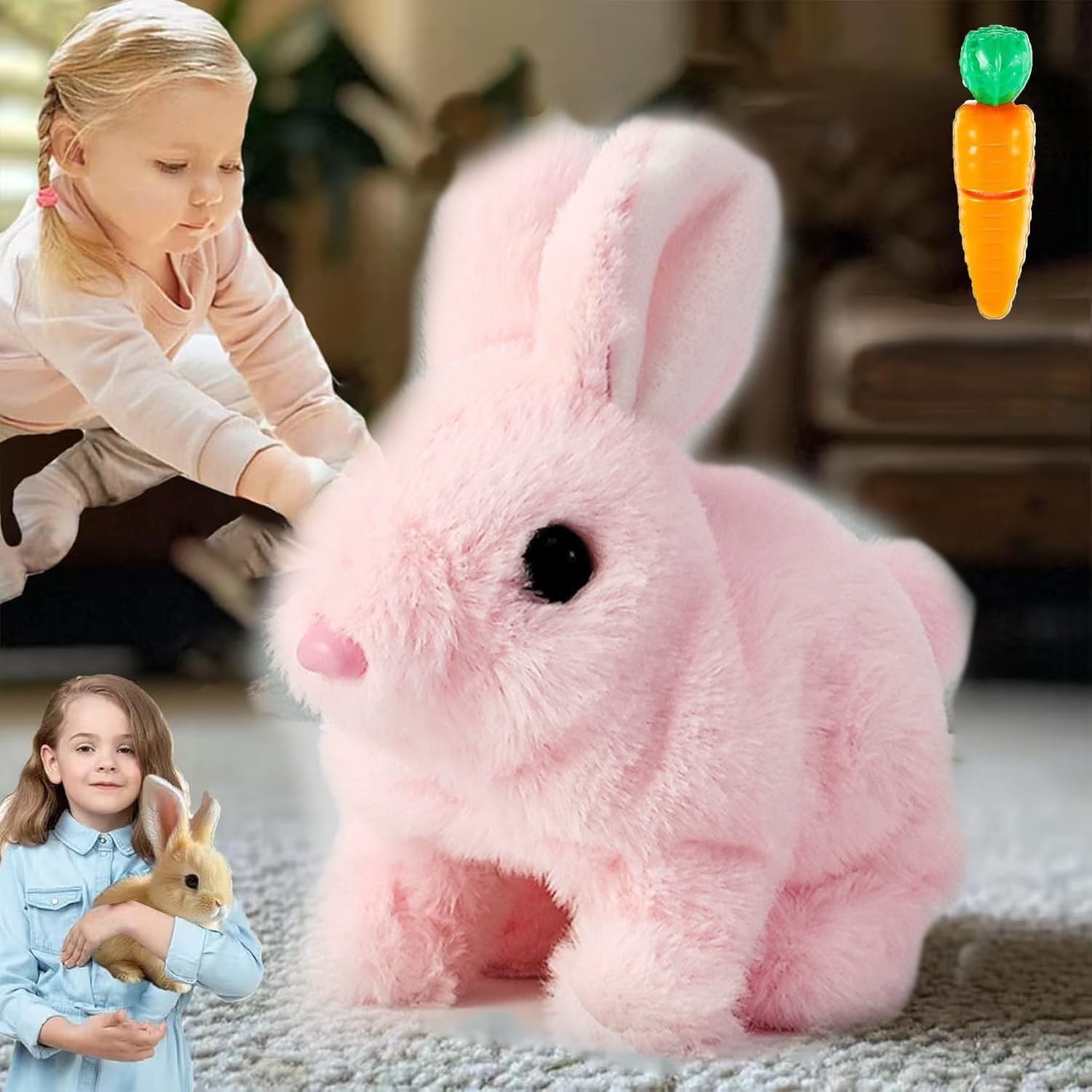 Bunny - Easter My Realistic Bunny Toy, Interactive Bunny Realistic ...