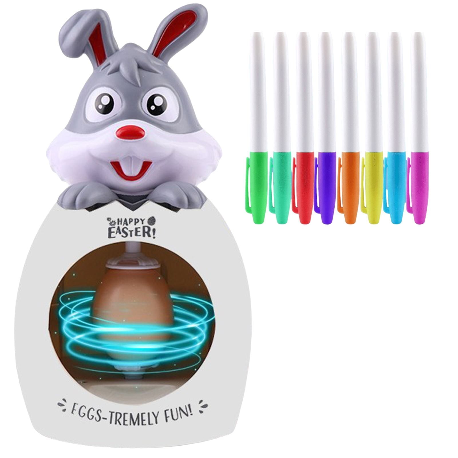 Bunny Egg Spinner, Easter Toys Egg Decorating Kit, DIY Egg Coloring ...