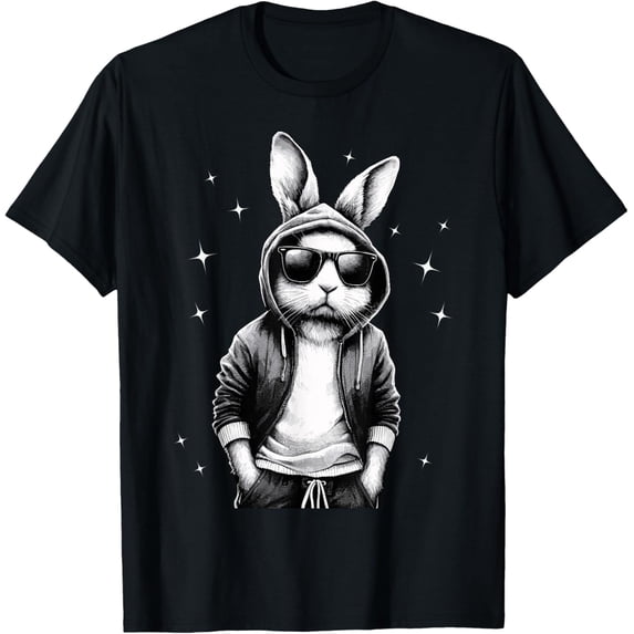 Bunny Face With Sunglasses Rabbit For Boys Men T-Shirt - Walmart.com
