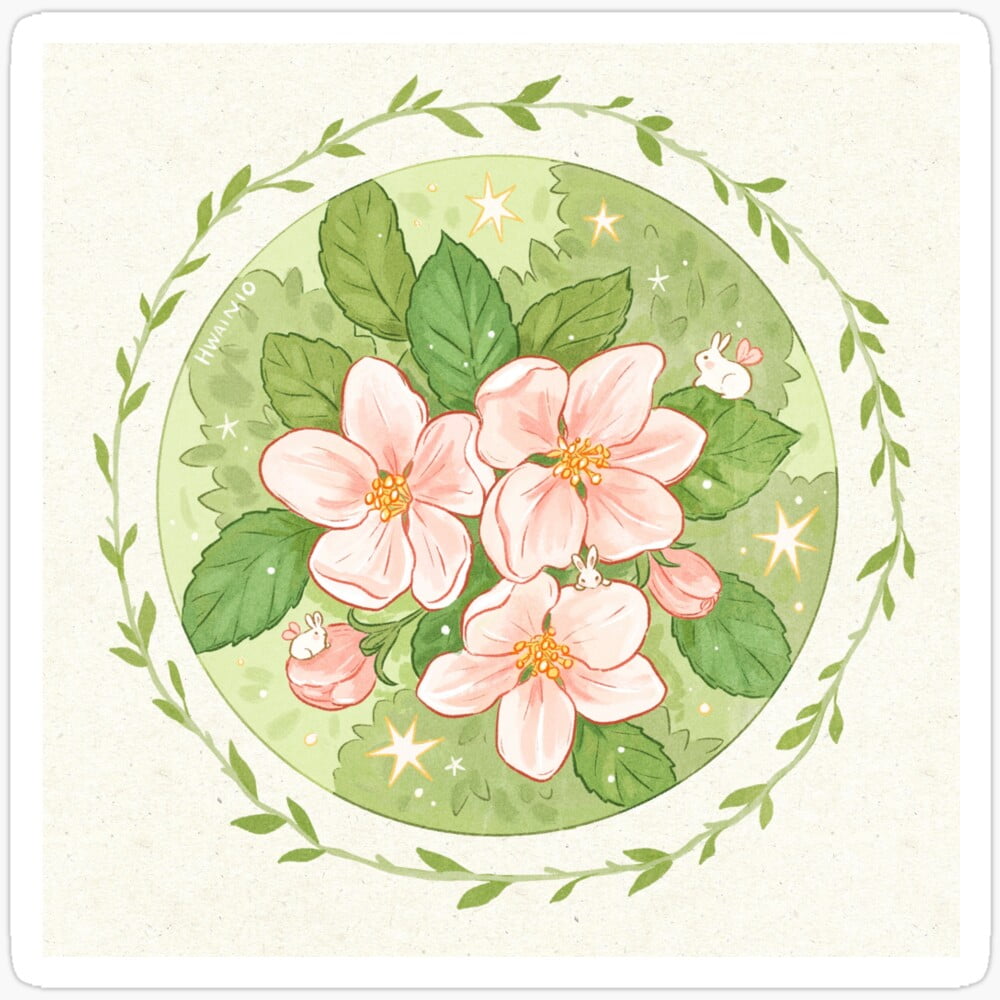 Bunny Fairies Sticker Phone Decal Water Bottle Stickers Car Decals ...