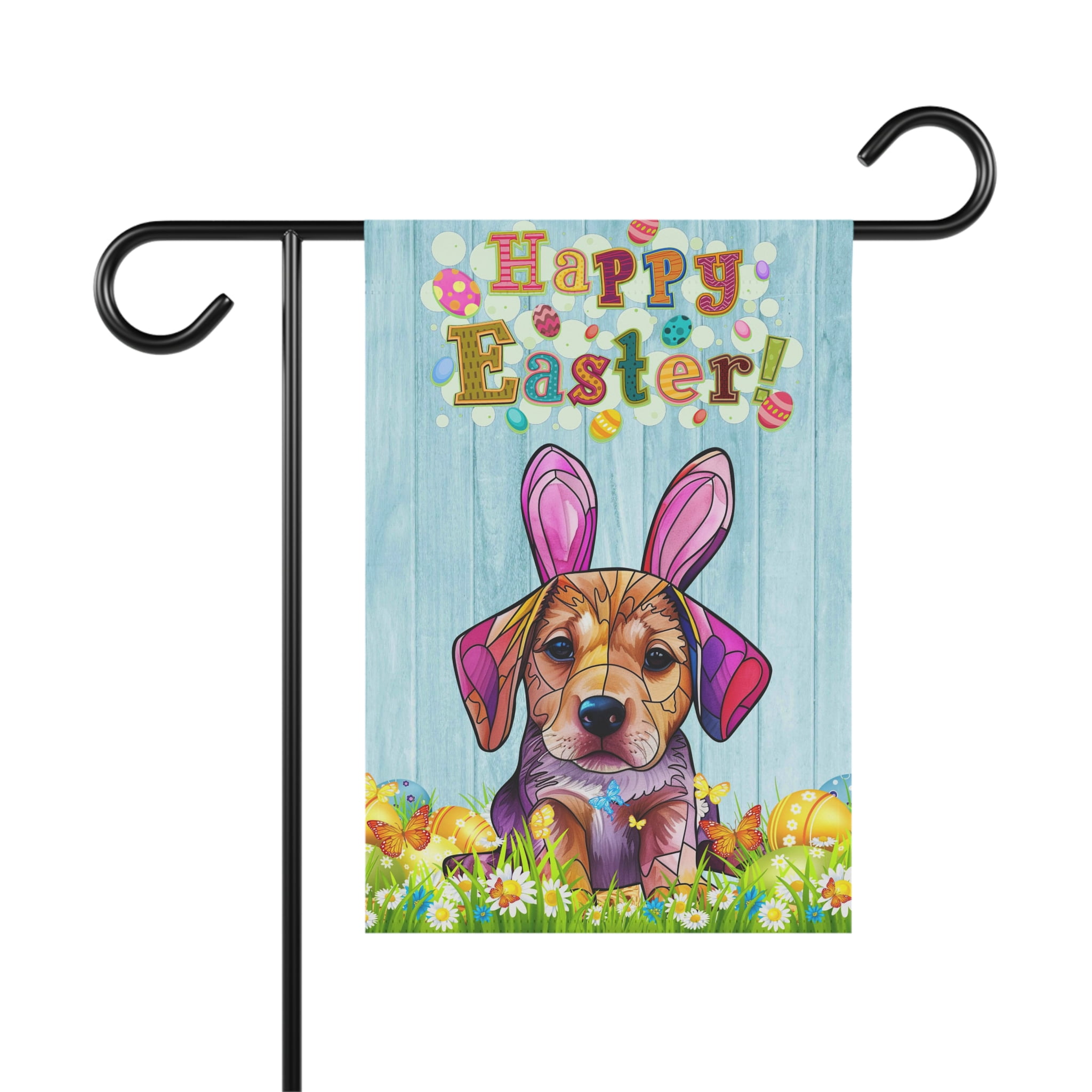 Bunny Farming Happy Easter Flag, Bunny Easter Flag,Rabbit Flag ID-0220 ...