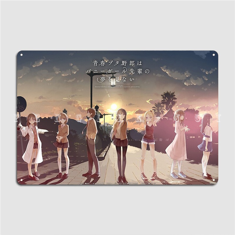 Bunny Girl Senpai Everybody Metal Plaque Poster Club Party Wall Decor ...