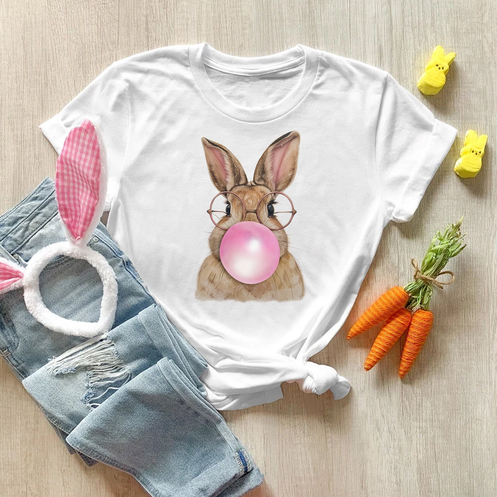 Bunny Glasses Shirt, Easter Rabbit shirt, Easter Bunny Shirt, Easter ...