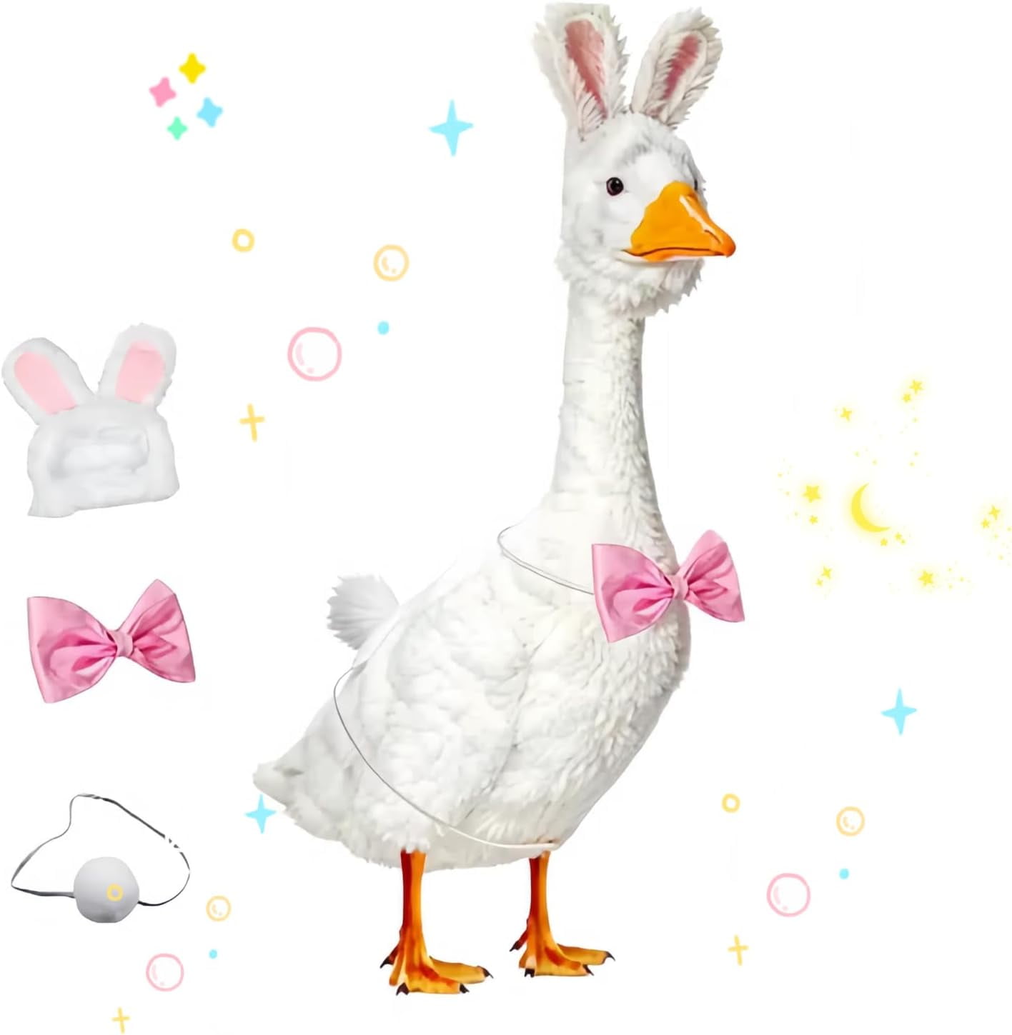 Bunny Goose Outfit,2025 Easter Porch Goose Outfits,Lawn Goose Clothing ...
