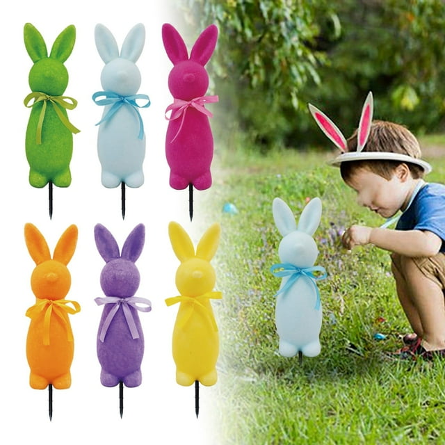 Bunny Ground Insert Decorations Suitable For Easter Porch Decoration ...