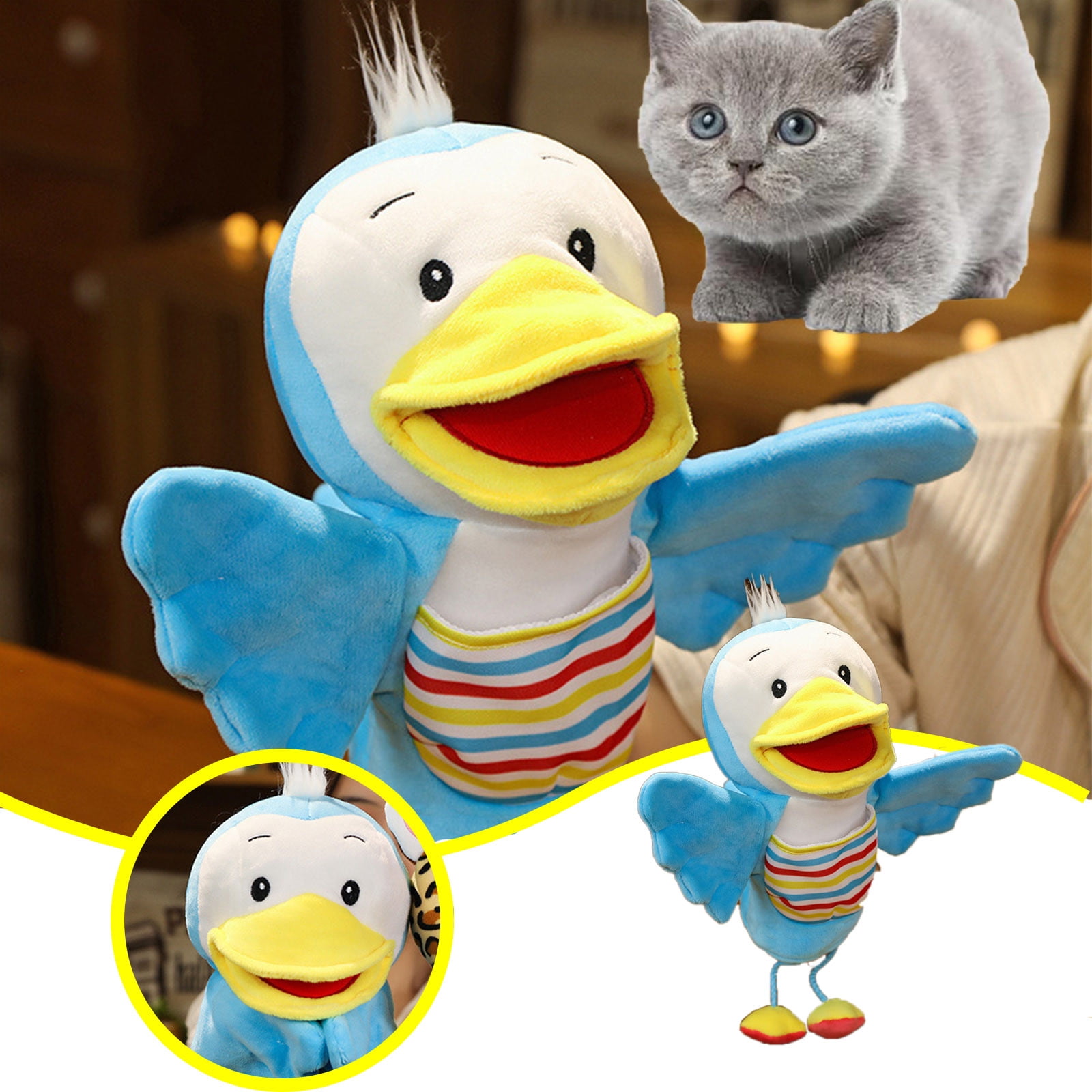 Bunny Hand Puppets Rabbit Plush Animals Toys for Kids Imaginative ...