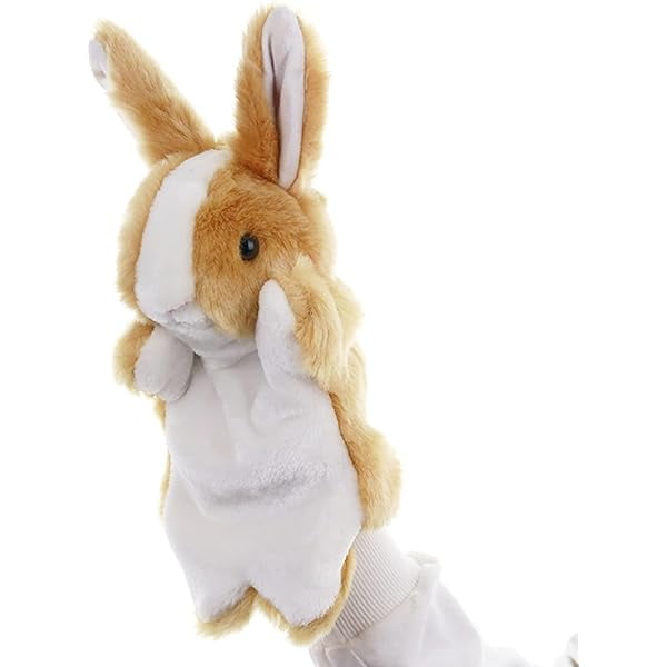 Bunny Hand Puppets Rabbit Plush Animals Toys for Kids Imaginative ...