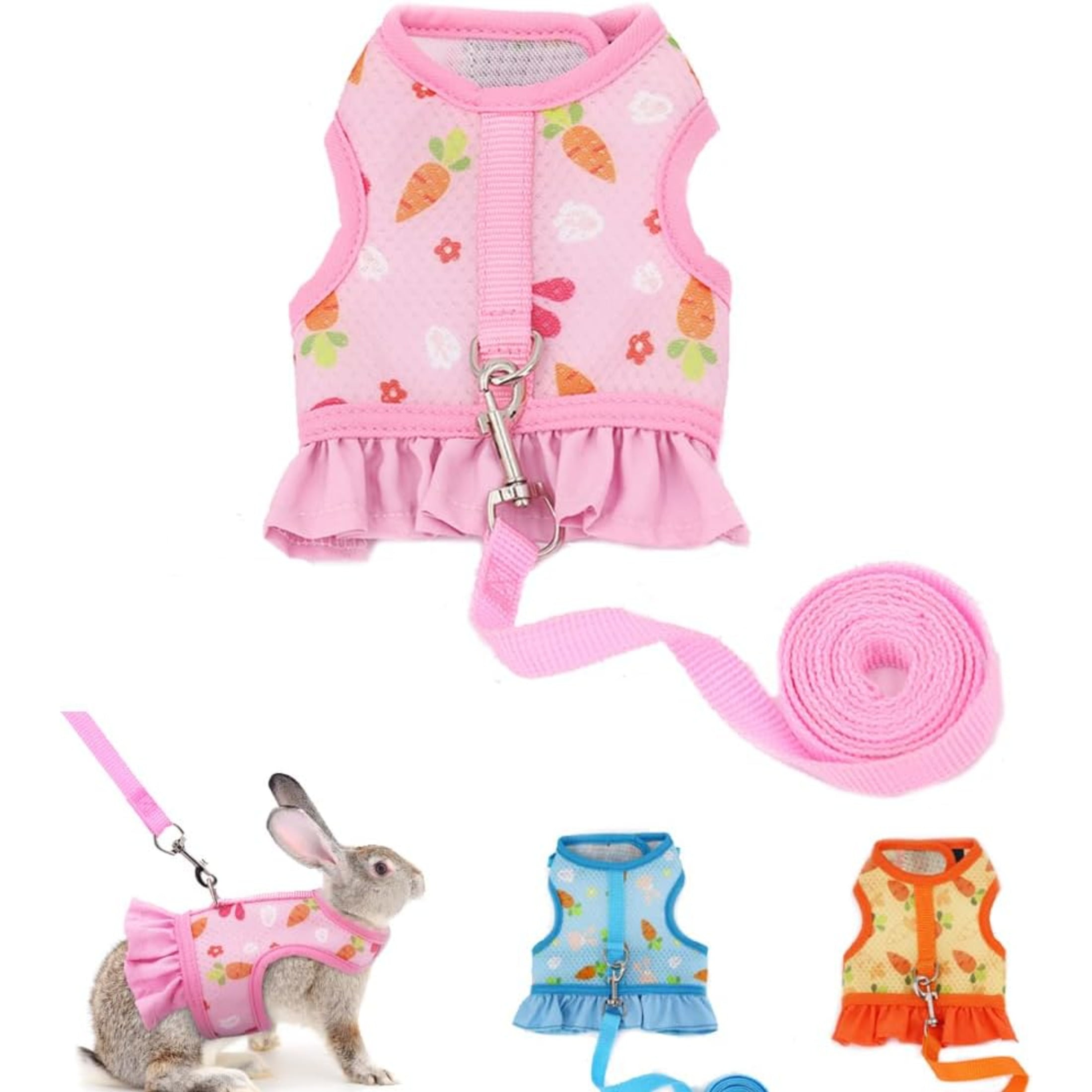 Bunny Harness and Leash, Guinea Pig Clothes Ferret Rabbit Rats Hamster ...