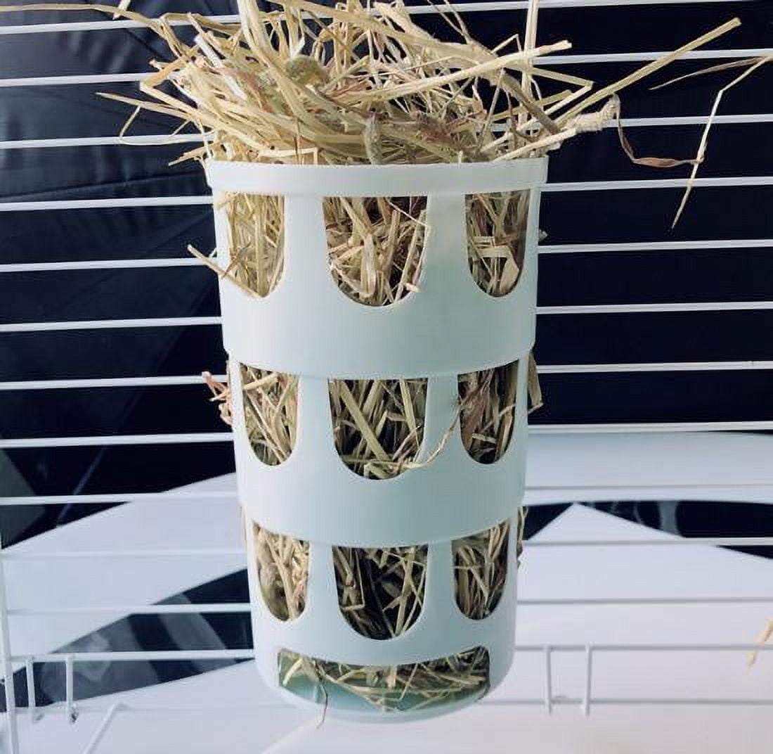Bunny Hay Feeder Rack Pet Hanging Cage Grass Feeder for Small Animals ...
