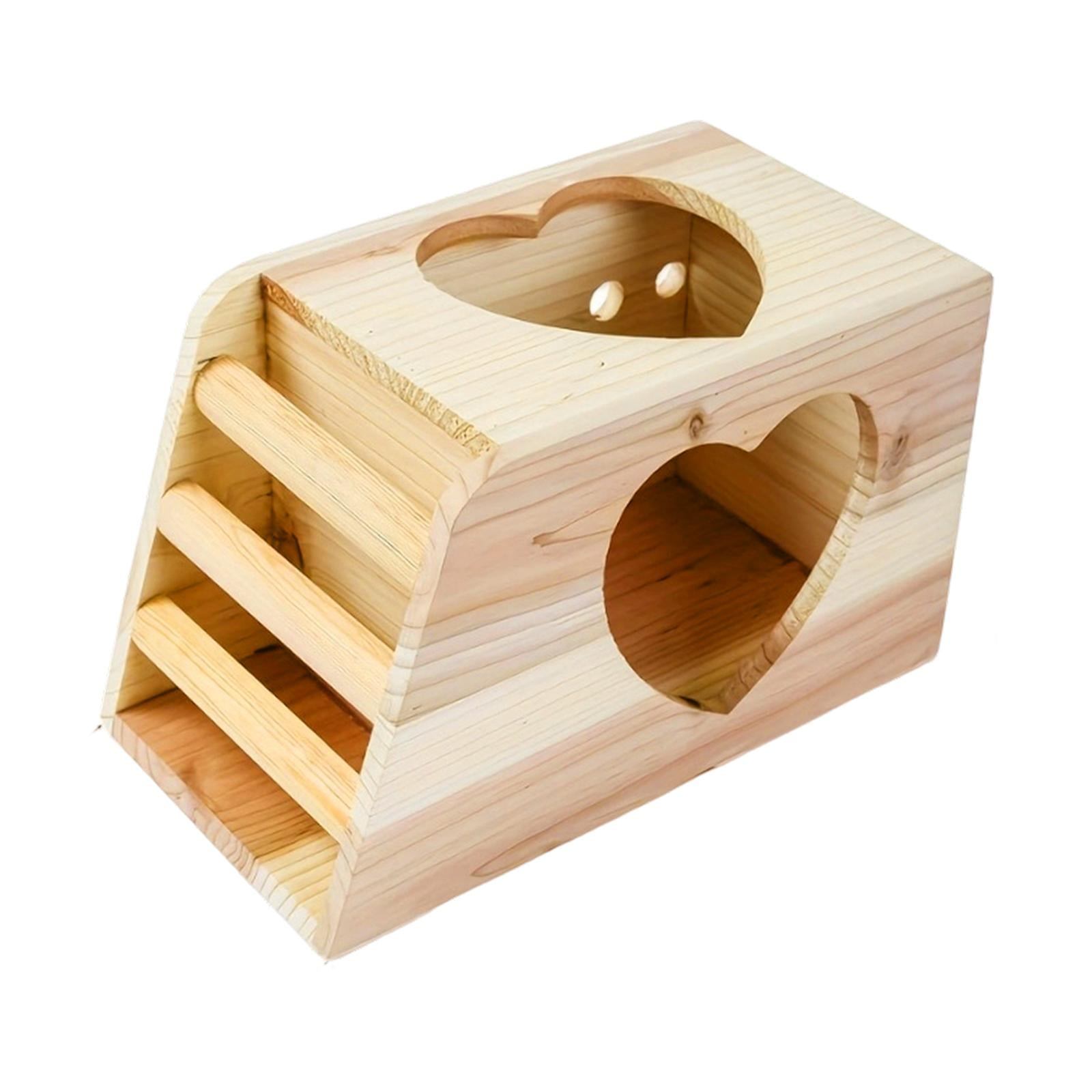 Bunny Hay Feeder Wooden Grass Rack Large Capacity Chewable Pet Cage ...