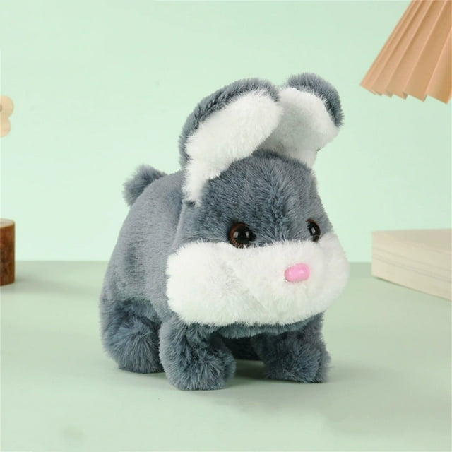 Bunny Hopping Easter Bunny,Realistic Plush Bunny Toy with Sound and ...