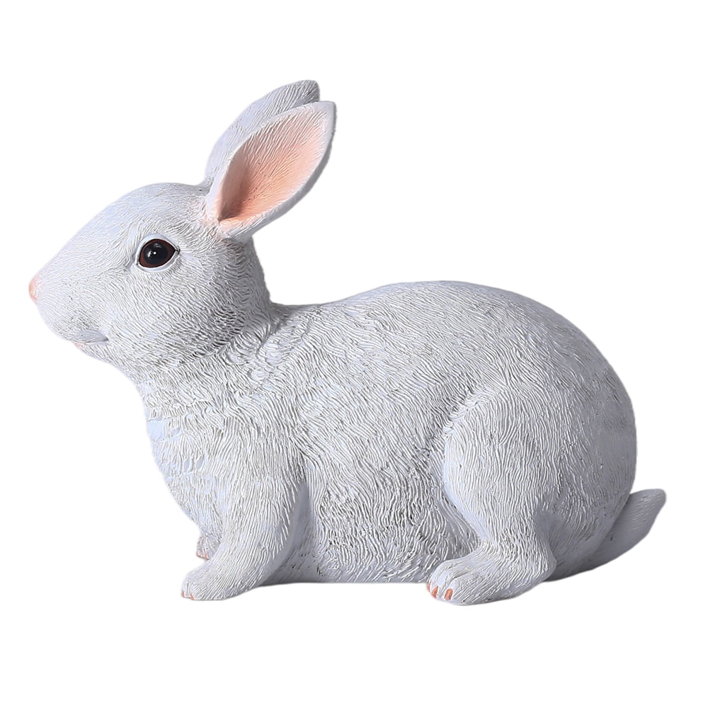 Bunny Lying Down Rabbit Outdoor Garden Statue, Easter Decoration Spring ...