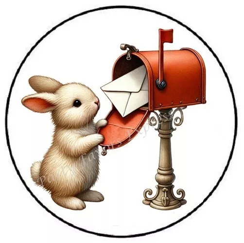 Bunny Mailbox Easter Stickers Party Favors Phone Decal Water Bottle ...