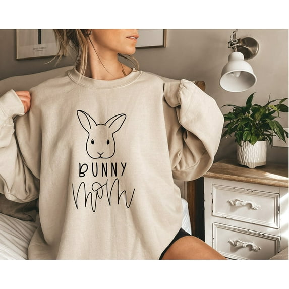 Bunny Mom Sweatshirt And Hoodie, Bunny Mother Sweatshirt, Rabbit Lover ...