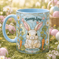 Bunny Mug, 2D Flat Ceramic Mug Rabbit Lover Gift with Stained Glass ...