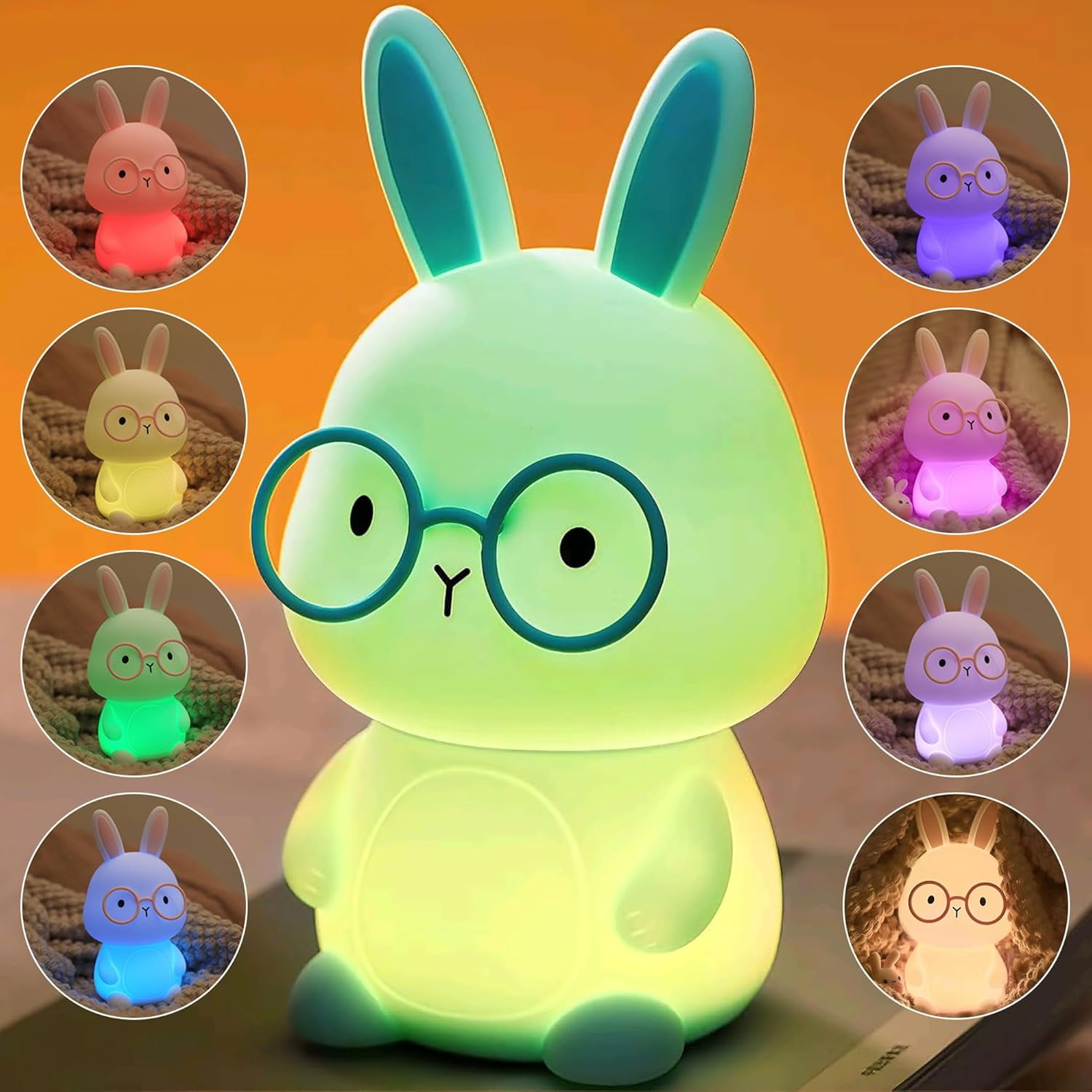 Bunny Night Light, Lamp for , Nightlight for , Bedside Lamp with Touch ...