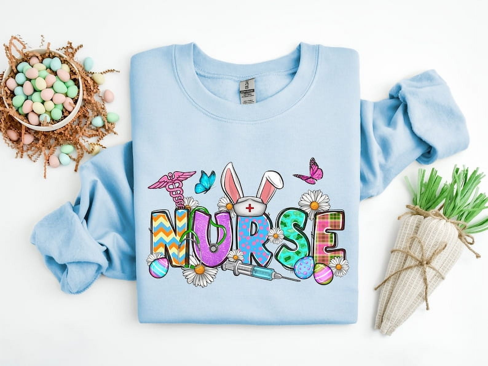 Bunny Nurse Shirt, Easter Nurse T-Shirt, Easter Medical Shirt for ...